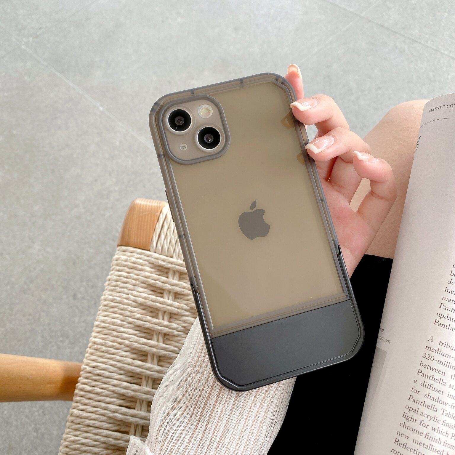 Transparent BackStand Case For Apple IPhone Series – MiniBay